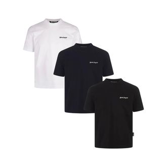 Palm Angels Homme, Tops, Multicolore, Taille: 2XL Classic Logo T-Shirt Tripack