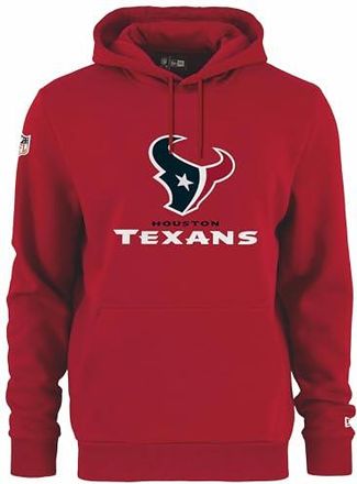 New Era Sweat &agrave; capuche NFL Houston Texans avec logo et nom de l&eacute;quipe Texans, rouge, L