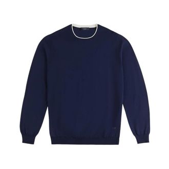 Fay Maglia Girocollo Profili F.14 - - Sweatshirts & Hoodies - Herren - Blau - 2XL