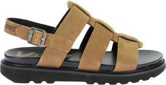 Kickers Femme, Chaussures, Brun, Taille: 37 EU Sandales Confortables en Cuir Neosinead