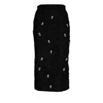 Essentiel Femme, Jupes, Noir, Taille: 36 FR Jourget Lace Pencil Skirt
