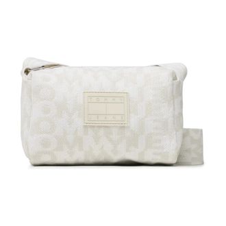 Tommy Hilfiger Logomania Cream Crossbody Bag - - Bags - Damen - Beige - ONE SIZE
