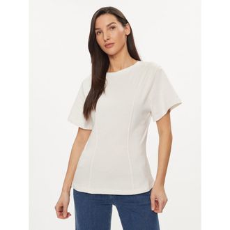 Benetton United Colors Of Benetton T-Shirt 3BL0D106A &Eacute;cru Regular Fit