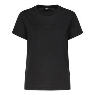 Dondup Regular Fit T-Shirt mit Logo - - Tops - Damen - Schwarzk - L