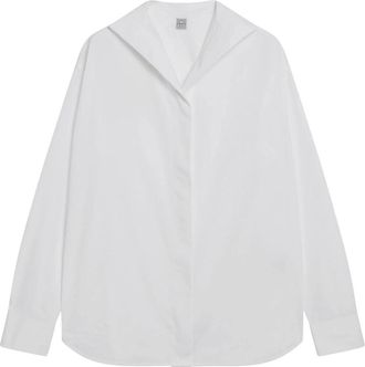 Toteme Femme, Blouses et Chemises, Blanc, Taille: 40 FR Sharp Poplin Shirt