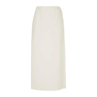 Malo Femme, Jupes, Blanc, Taille: 38 FR Margherita Maxi Skirt