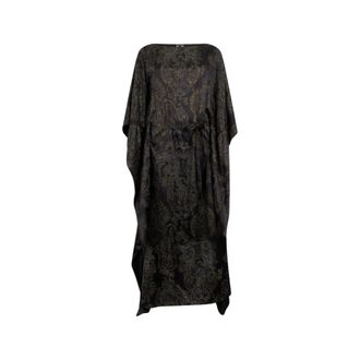Roberto Cavalli Femme, Robes, Noir, Taille: 38 FR Ornamental Print Dress
