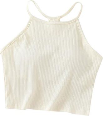 Generic D&eacute;bardeur de sport pour femme avec soutien-gorge int&eacute;gr&eacute; - Tendance - Athl&eacute;tique - Sans manches - Solide - Entra&icirc;nement - Printemps - D&eacute;bardeurs de co