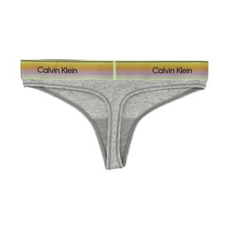 Calvin Klein Logo-Bund-Tanga - - Underwear - Damen - Grau - XS