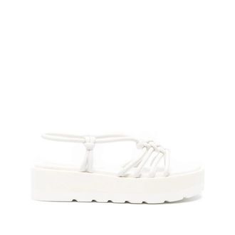 Gianvito Rossi Knotted Platform Flat Sandal - - Shoes - Damen - Wei&szlig; - 41 EU