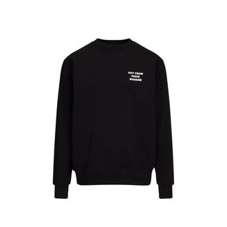 Dr&ocirc;le de Monsieur Sweatshirt Slogan en coton molleton