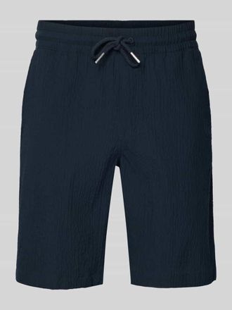 Lindbergh Shorts mit elastischem Bund und Strukturmuster