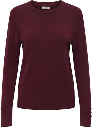 Jacqueline de Yong JdY Damen Jdymalou L/S On Button Pullover KNT Noos, Cabernet, M EU