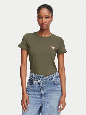 Guess T-Shirt W2YI44 J1314 Khakifarben Regular Fit