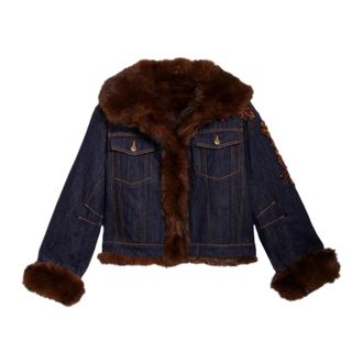 Ermanno Scervino Denim Collo Ecovisone - - Jackets - Damen - Blau - XS