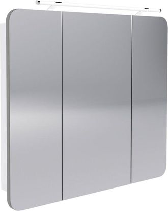 Fackelmann Milano Spiegelschrank Weiß - 90cm