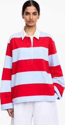 Arket Poloshirt Aus Baumwolle -Blau