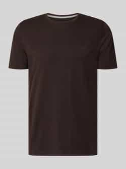 Fynch-Hatton T-Shirt mit Rundhalsausschnitt und Label-Stitching