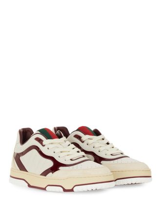 Gucci Re-Web Calf Leather Sneaker - White