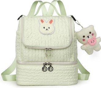 Generic Sac &agrave; dos portable en nylon avec bandouli&egrave;re r&eacute;glable, sac &agrave; langer multifonction de grande capacit&eacute; avec fermeture &eacute;clair pour maman, papa et femme, 