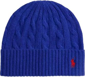 Polo Ralph Lauren bonnet en maille torsadée - Bleu