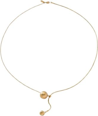 Dansk Copenhagen Signe Einfache Halskette - - Accessories - Damen - Gelb - ONE SIZE