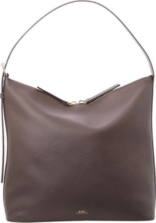 A.P.C. A.p.c., Femme, Sacs, Brun, Taille: ONE Size Élégant sac bandoulière en cuir marron foncé