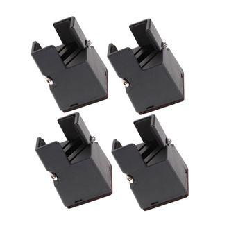 Lurrose 4 Stück Verstellbare Möbelerhöhungen Robustem Abs Höhenverstellbar mit Schraubklemme für Tisch Stuhl Sofa und Bett rutschfest und Bodenschonend Stabil