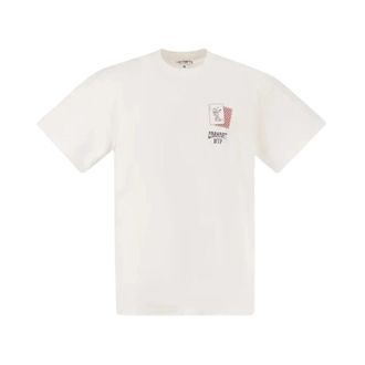 Carhartt Work in Progress Playing Cards T-Shirt - - Tops - Herren - Wei&szlig; - XL