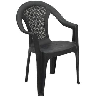Dmora Outdoor-Stuhl Serchio, ein Stuhl, Grau