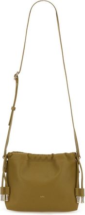 A.P.C. Womens Mini Ninon Bag Green Polyurethane Shoulder