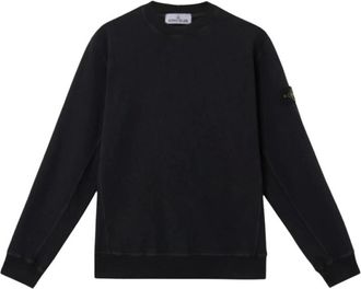 Stone Island Homme, Sweatshirts et sweats &agrave; capuche, Noir, Taille: S Crewneck SweaT-shirt