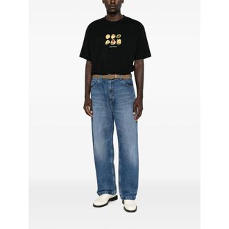 Dr&ocirc;le de Monsieur Graphic Print Cotton T-Shirt - Black