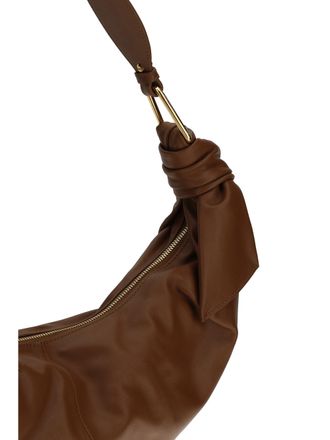 Coccinelle Womens Shoulder Bag Furoshiki Cognac Calf Leather