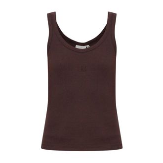 Gestuz GZdrew Baumwoll-Top - - Tops - Damen - Braun - XS