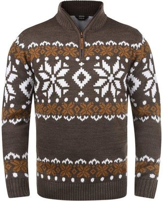 Solid Troyer SDNorwin Strickpulli mit Norweger Strickmuster