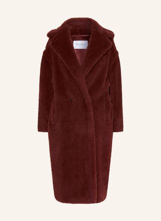 Max Mara Teddyfell-Mantel Tedgirl Mit Alpaka rot