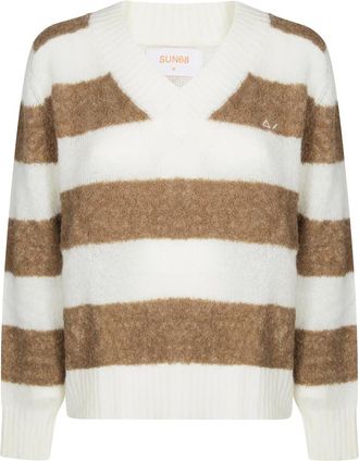 Sun 68 Femme, Pulls, Multicolore, Taille: 40 FR DC V Righe