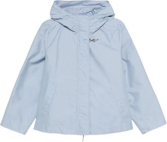 Fay Femme, Vestes, Bleu, Taille: 38 FR Parka Courte &agrave; Capuche