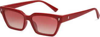 Sojos Trendy polarisierte Katzenauge Sonnenbrille Damen Herren Retro Cat Eye Leichtgewicht Vintage Schürzenjäger Sonnerbrillen mit UV400 Schutz SJ2381