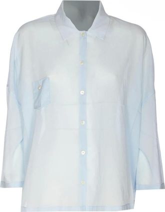 PDR Phisique Du Role Femme, Blouses et Chemises, Bleu, Taille: 40 FR Barbara Shirt in Cotton Muslin