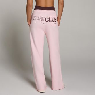MyProtein Jogging jambe droite Move Club Graphic Lightweight Loopback MP femme - Rose poudr&eacute; - S