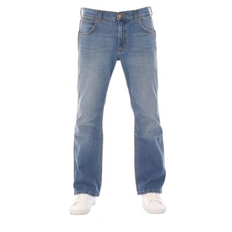 Wrangler Jeans Herren Stretch Bootcut Jacksville Jeanshose Hose Denim Blue w33, Farbe: Vintage Worn, Größe: 33W / 34L