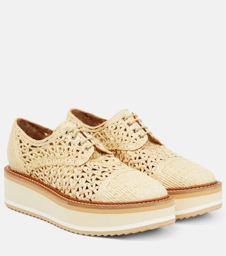 Robert Clergerie Chaussures Borril à plateforme en raphia