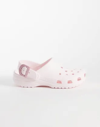 Crocs Classic - Clogs in Hellrosa mit Schnalle