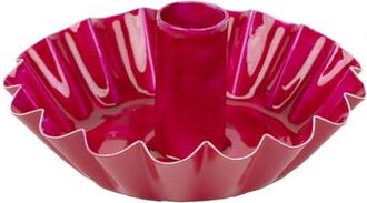 Talking Tables Kerzenhalter aus Metall, gewellt, rosa - handgefertigt in Indien mit Emaille-Finish - Elegante Tischdekoration - vielseitig einsetzbar für Abendessen,