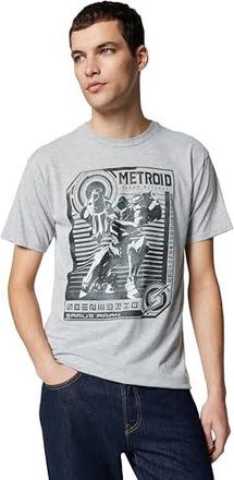 Nintendo Mens Graphic Tees Chemise, Gris // Posted Metroid, L Homme