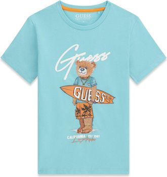Guess T-Shirt L6GI09 K8HM4 Blau Regular Fit