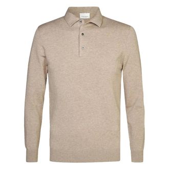 Profuomo Homme, Pulls, Beige, Taille: 2XL Luxury Basic Onepiece Polo