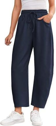 Generic Pantalon Fluide Vert Femme Pantalon 7 Bas &Eacute;lastiqu&eacute;e Treillis Huil&eacute; Tweed Transparent Galles Fin Polyester Escalade Muscu Elephant Chere 90s Ouvert Tr